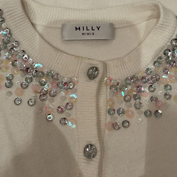 Milly Minis | Shirts & Tops | Milly Minis Girls Bejeweled Cardigan ...